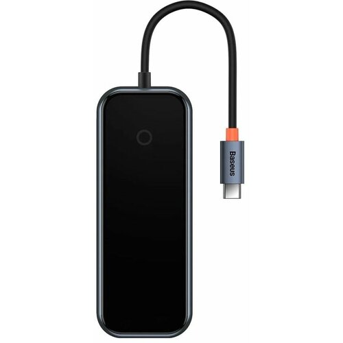 Хаб Baseus AcmeJoy 7-Port Type-C HUB Adapter (Type-C to HDMI*1+USB3.0*2+USB2.0*1+Type-C PD/Data *1+SD/TF*1) Темно-серый (WKJZ010413)