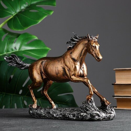 Хорошие сувениры Фигура "Конь бегущий" бронза, 32х22см