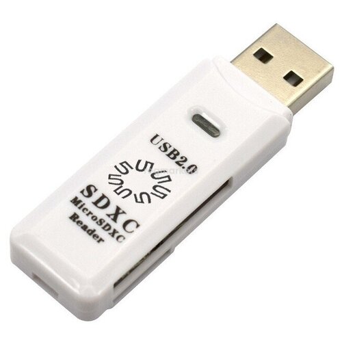 Карт-ридер 5bites USB 2.0 / SD / TF / USB Plug RE2-100WH