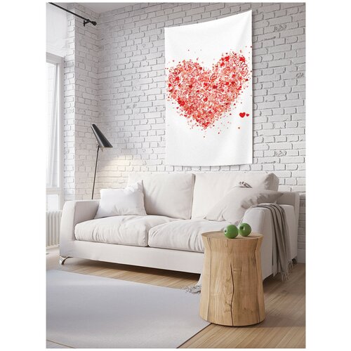Вертикальное фотопанно на стену JoyArty "Воздушное сердце", из ткани, 100х150 см