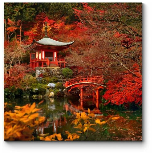 Модульная картина Красная осень в Киото80x80
