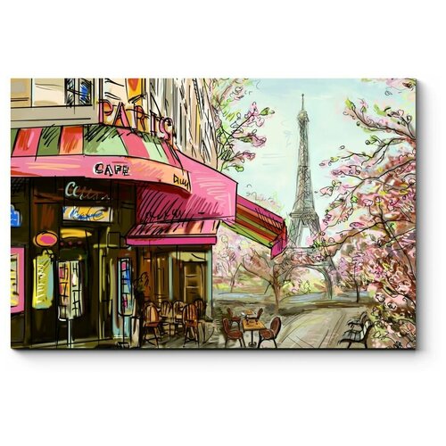 Модульная картина Весенний Париж130x87