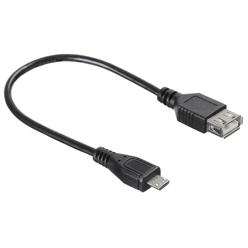 Buro USB - microUSB (OTG), 0.2 м, черный