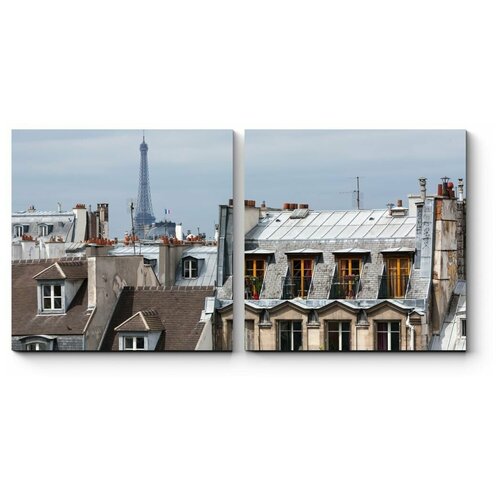Модульная картина Классические домики старого Парижа110x55