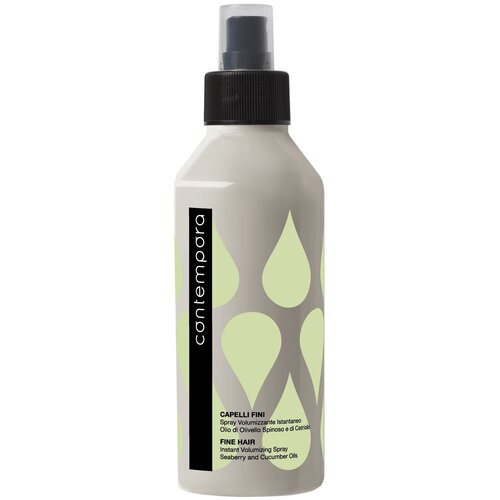 Barex Contempora Спрей для мгновенного объема с маслом облепихи и огуречным маслом Fine Hair Instant Volumizing Spray, 200 г, 200 мл, спрей