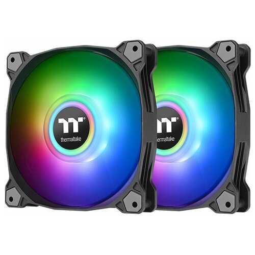 Вентилятор для корпуса Thermaltake Pure Duo 12 ARGB Sync, черный/RGB