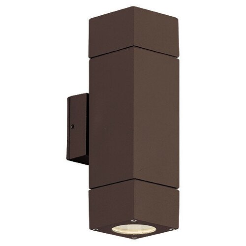 VIOKEF Уличный настенный светильник Paros 4053702, GU10, 100 Вт, лампы: 2 шт., цвет арматуры: коричневый