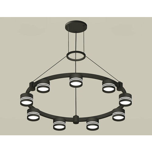 Подвесная люстра Ambrella Traditional DIY XR92051903, GX53, кол-во ламп:9шт, Черный