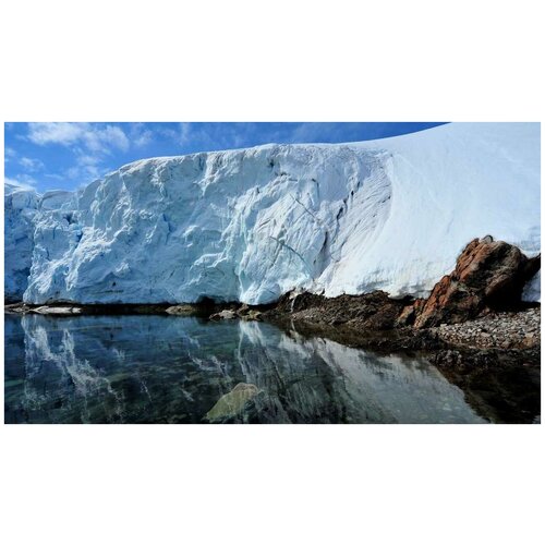 Картина на холсте 60x110 LinxOne "Ледник Перито-Морено" интерьерная для дома / на стену / на кухню / с подрамником