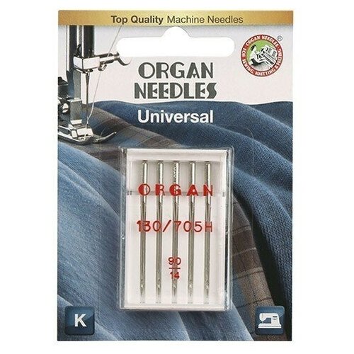Игла/иглы Organ Universal 90, серебристый , 5 шт.