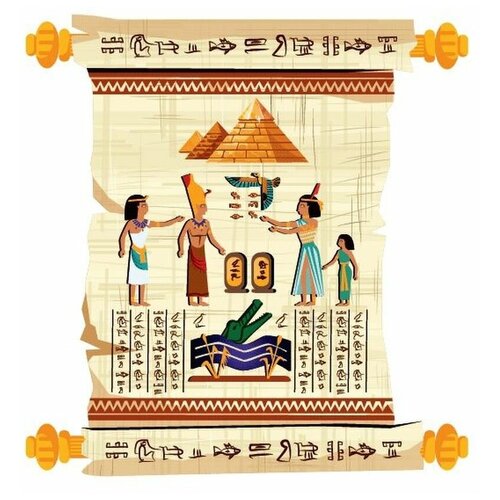 Наклейка Египетский папирус 14х15 см