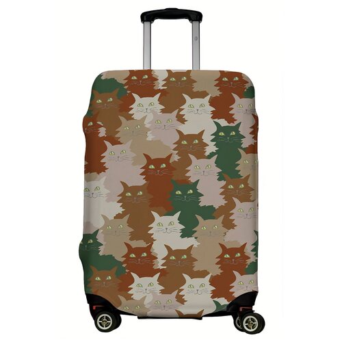 Чехол для чемодана LeJoy, размер L, зеленый, серый