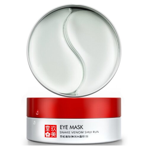 Jomtam Гидрогелевые патчи для кожи вокруг глаз со змеиным ядом Eye Mask Snake Venom Shui Run, 60 шт.