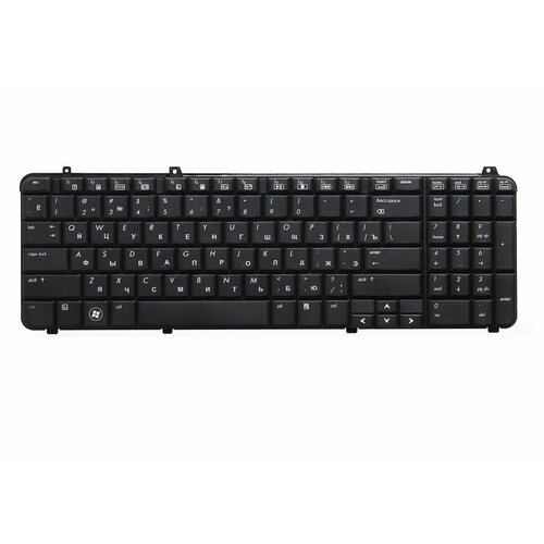 Клавиатура для ноутбука HP Pavilion dv6-1460er матовая черная