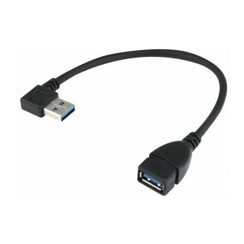 Кабель адаптер угловой KS-is USB 3.0 male female (KS-402O) левый