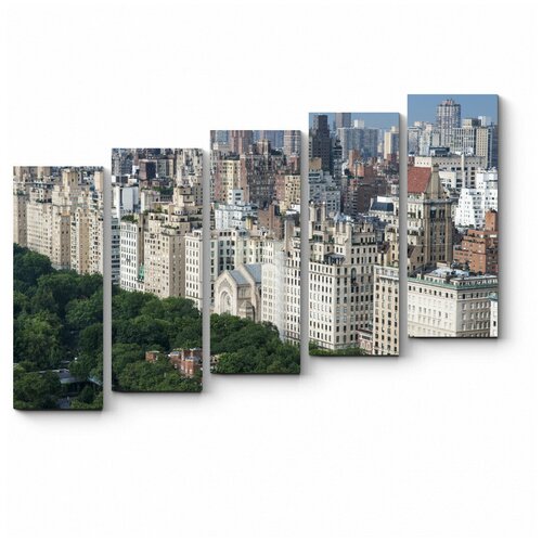 Модульная картина Прекрасная зелень Центрального Парка 160x112