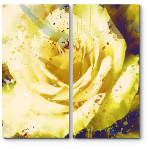 Модульная картина Прекрасный цветок розы 140x140
