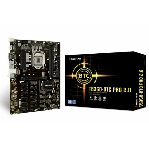 Материнская плата BIOSTAR TB360-BTC Pro 2.0 (LGA 1151, ATX)
