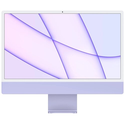 24" Моноблок Apple iMac 24" 2021 г. Z130002B8, 4480x2520, Apple M1 2.064 ГГц, RAM 8 ГБ, SSD 256 ГБ, Apple M1 8-Core, MacOS, фиолетовый