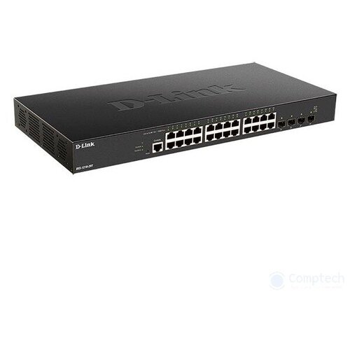 D-Link DXS-1210-28T A1A Настраиваемый коммутатор с 24 портами 10GBase-T и 4 портами 25GBase-X SFP28