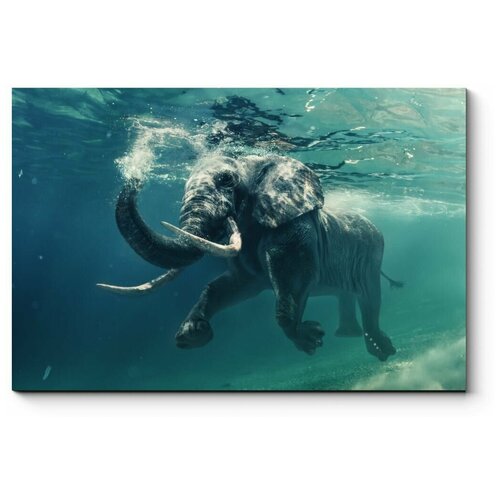 Модульная картина Слон покоряет океан 110x73