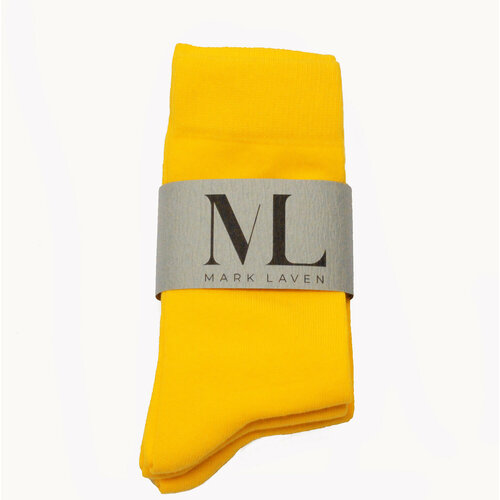 Носки Mark Laven, 3 пары, размер 42-44 (27-29), желтый