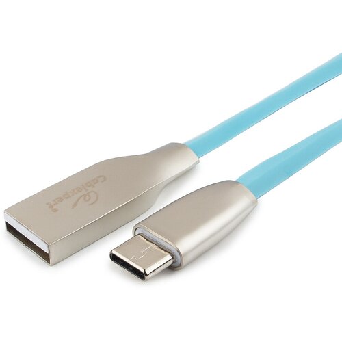 Кабель Cablexpert Gold USB - USB Type-C (CC-G-USBC01Bl-1M), 1 м, 1 шт., голубой