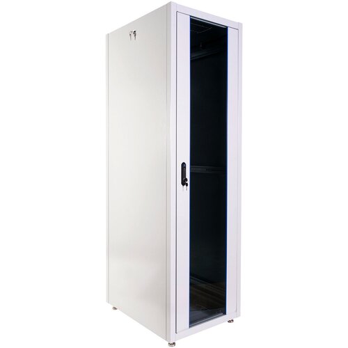 Шкаф коммутационный ЦМО (ШТК-Э-42.6.8-33АА) напольный 42U 600x800мм пер. дв. металл металл 2 бок. пан. 710кг серый 715мм 87кг