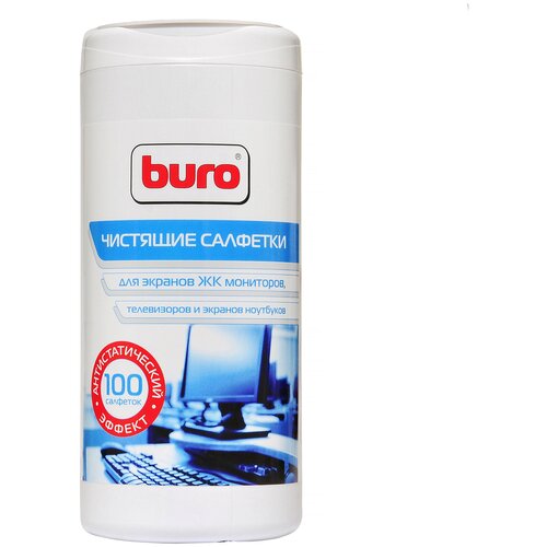 Buro BU-Tscreen влажные салфетки 100 шт. для экрана, для оптики, белый