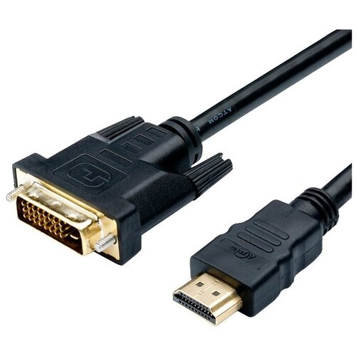 Atcom Кабель-переходник DVI-D Dual Link<->HDMI Atcom AT3808, с ферритовыми кольцами (1.8м) (ret)