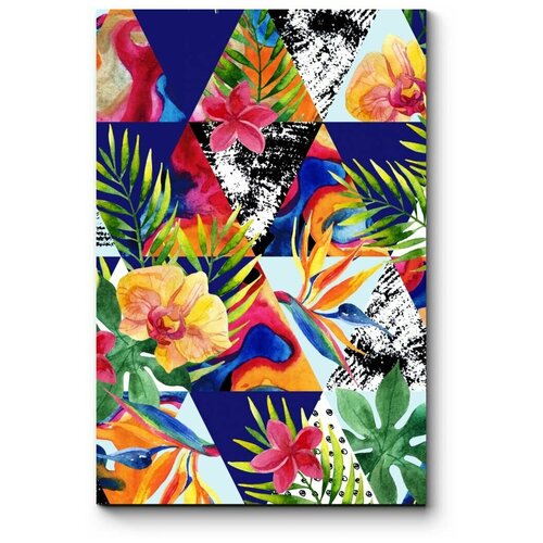 Модульная картина Цветущие тропики 100x150