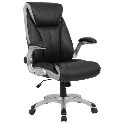 Компьютерное кресло EasyChair 652 TPU для руководителя, обивка: искусственная кожа, цвет: черный