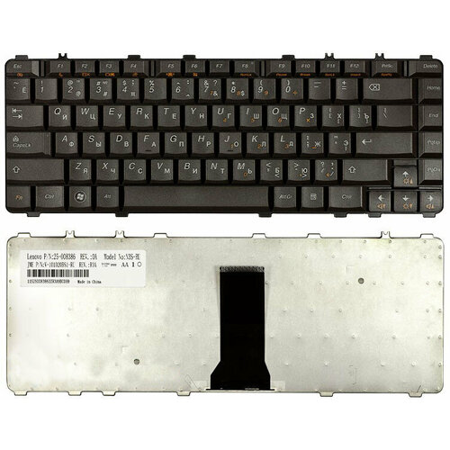 Клавиатура для ноутбука Lenovo IdeaPad Y550-4KB-B черная