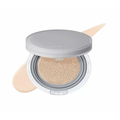 Тональный кушон для лица ROM&ND 02 PURE 21 Nu Zero Cushion SPF 24 PA++ увлажняющий, матирующий 14 гр