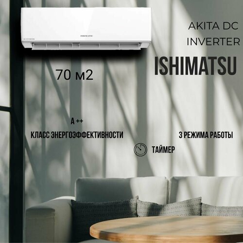 Сплит-система Ishimatsu серия Akita new 2023 dc inverter CVK-24I