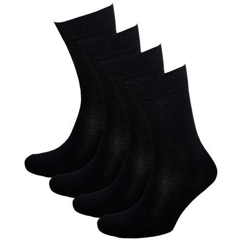 Носки STATUS, 4 пары, размер 25, черный