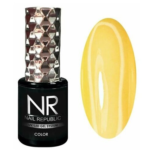 Nail Republic гель-лак для ногтей Color, 10 мл, 10 г, 360 желтый крайола