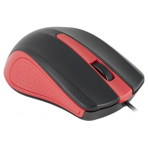 Мышь компьютерная Oklick 225M USB черный/красный
