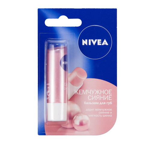 "Бальзам для губ Nivea Сияние Жемчуга", 4,8 гр