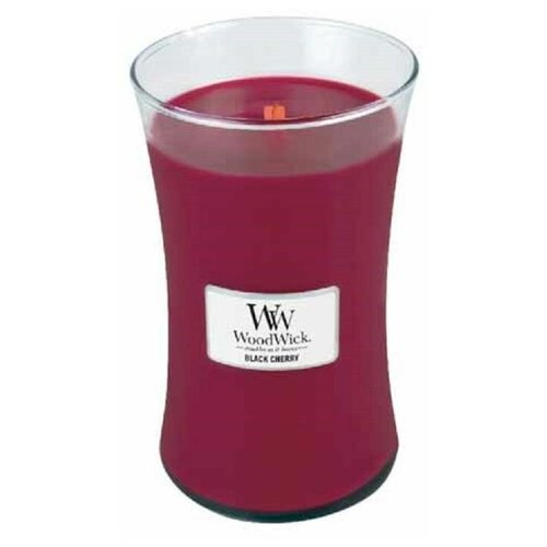 Набор свечей WoodWick Black Cherry (93100), большая, красный