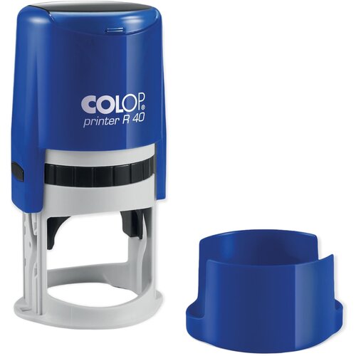 COLOP Printer R 40 cover Оснастка для печати диам. 41,6 мм с крышкой (Оранжевый, Синий)
