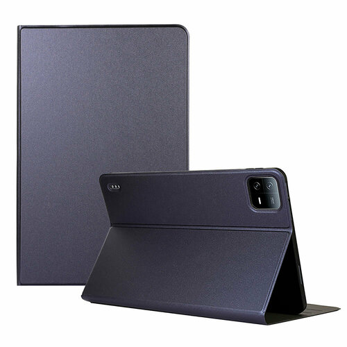 Чехол для планшета Xiaomi Mi Pad 6 / Mi Pad 6 Pro (11 дюймов), кожаный, трансформируется в подставку (темно-синий)
