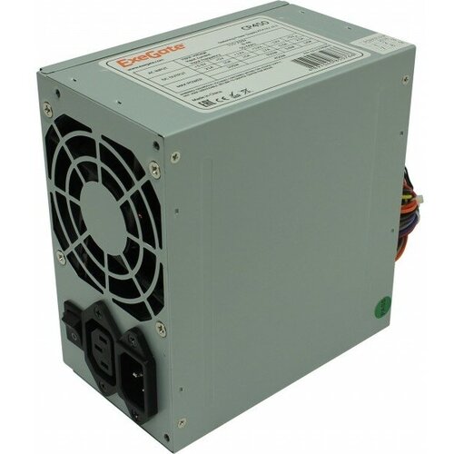 Блок питания 450W ExeGate CP450, ATX, PC, 8cm fan, 24p+4p, 3*SATA, 2*IDE, FDD + кабель 220V в комплекте