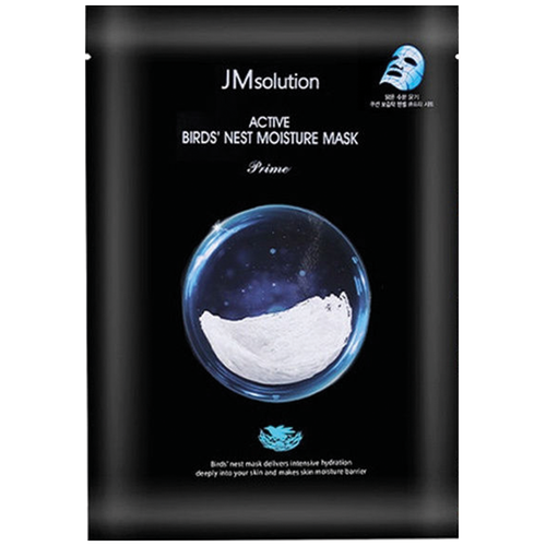 JM Solution тканевая маска с экстрактом ласточкина гнезда Active Bird's Nest Moisture Mask Prime, 36 г, 30 мл