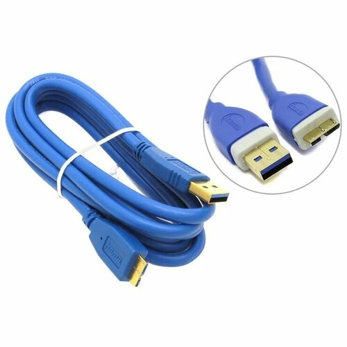 Hama 39687 Синий 3 м. USB 3.0 A -> micro-B