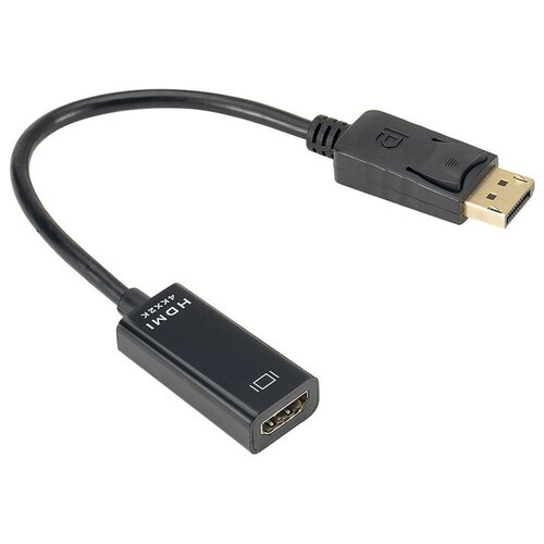 Видео адаптер Orient C316 DisplayPort на HDMI 20M/19F 4K*2K кабель 0.1 метра, чёрный