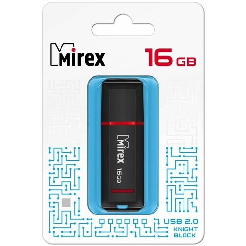 Флешка USB Flash Drive MIREX KNIGHT BLACK 16GB