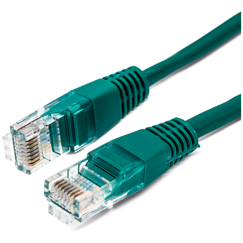 Патч-корд U/UTP 5e кат. 3м Filum FL-U5-3M-G, кабель для интернета, 26AWG(7x0.16 мм), омедненный алюминий (CCA), PVC, зелёный