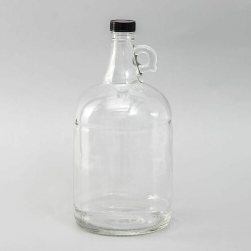 Бутыль стеклянная для вина, настойки, самогона 3 л, 29х14 см
