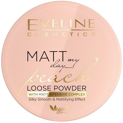 EVELINE Пудра транспарентная Matt My Day Loose Powder матирующая, 6 г, Peach